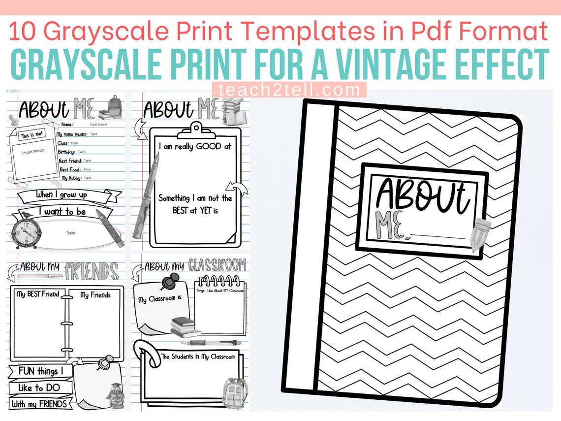 Editable All About Me Printable: Back to School Activity (digital ...