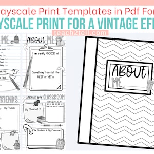 Editable All About Me Printable: Back to School Activity (digital ...