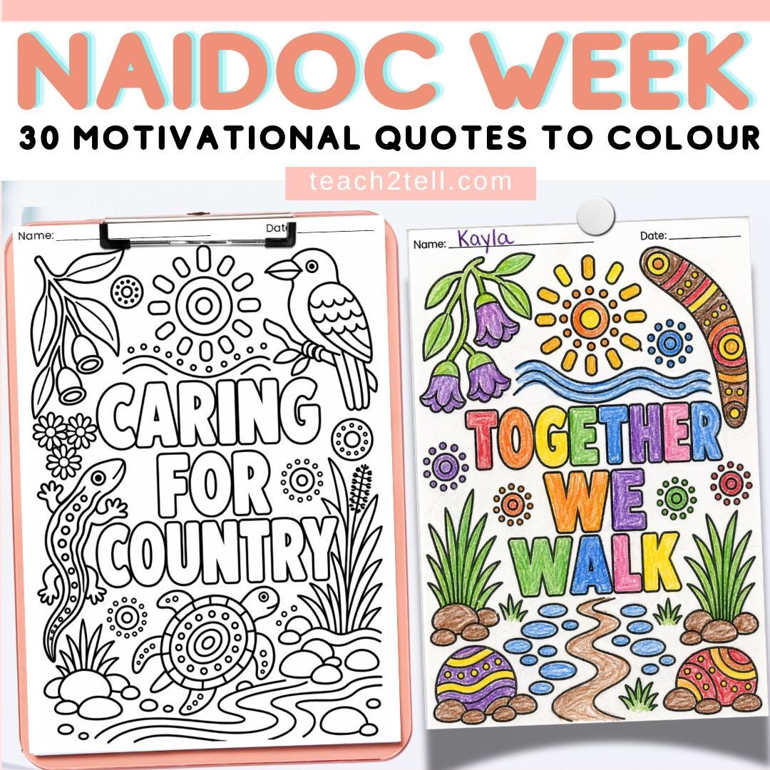 NAIDOC Week 2026 Colouring Pages, First Nations Posters, Caring for ...