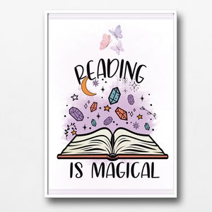 Reading Poster for Classroom, Library Poster Printable, Library Decor ...