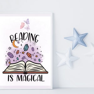 Reading is Magical Poster: Classroom Library Decor (printable) - Etsy