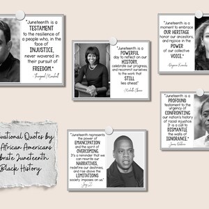 Juneteenth Motivational Quotes Bulletin Board Display, Pride Juneteenth ...