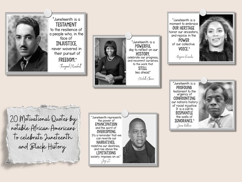 Juneteenth Motivational Quotes Bulletin Board Display, Pride Juneteenth ...