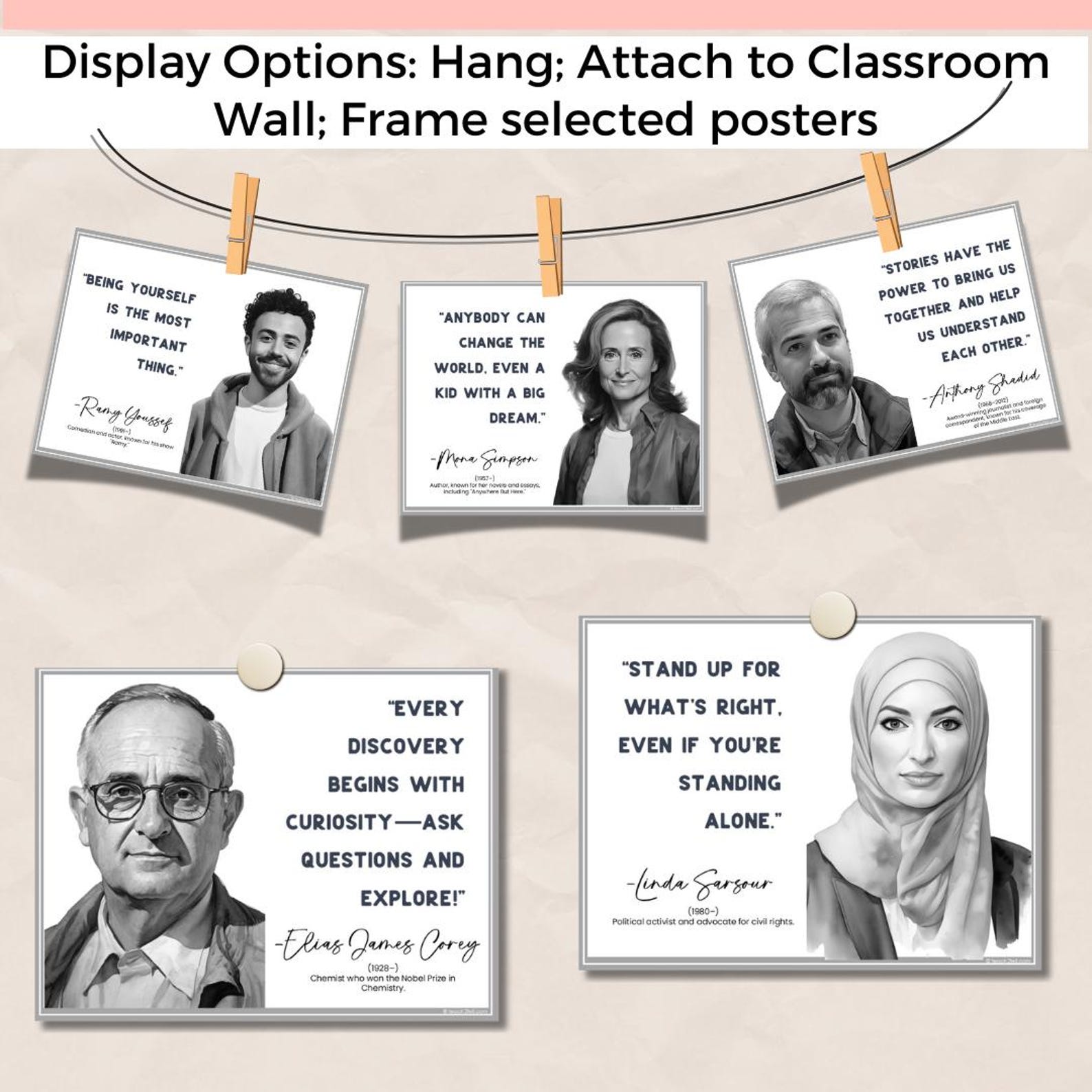 Arab American Heritage Month Posters: Inspirational Quotes (digital ...
