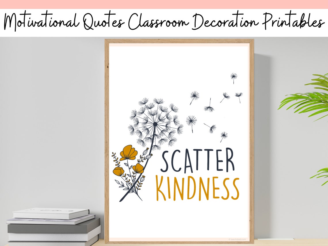 Motivational Classroom Posters Mental Health Posters - Etsy