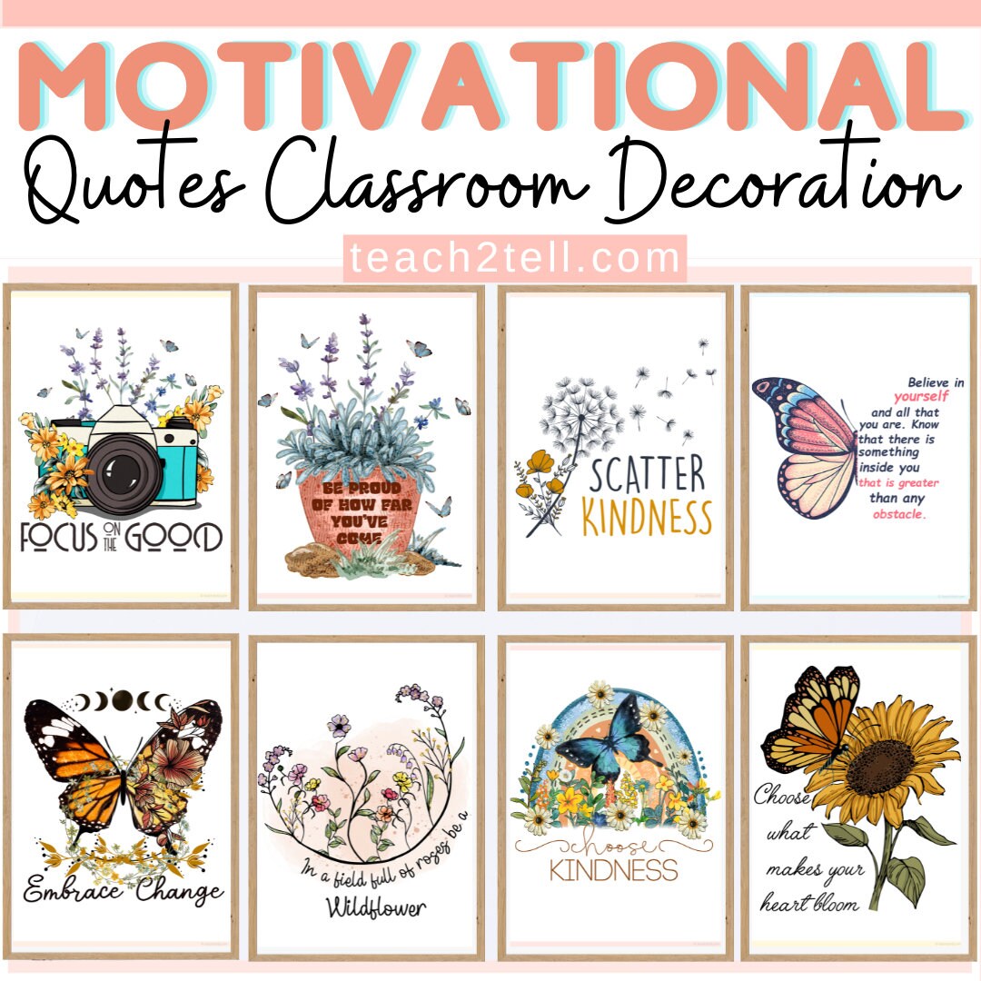 Motivational Classroom Posters | Mental Health Posters | Positive ...