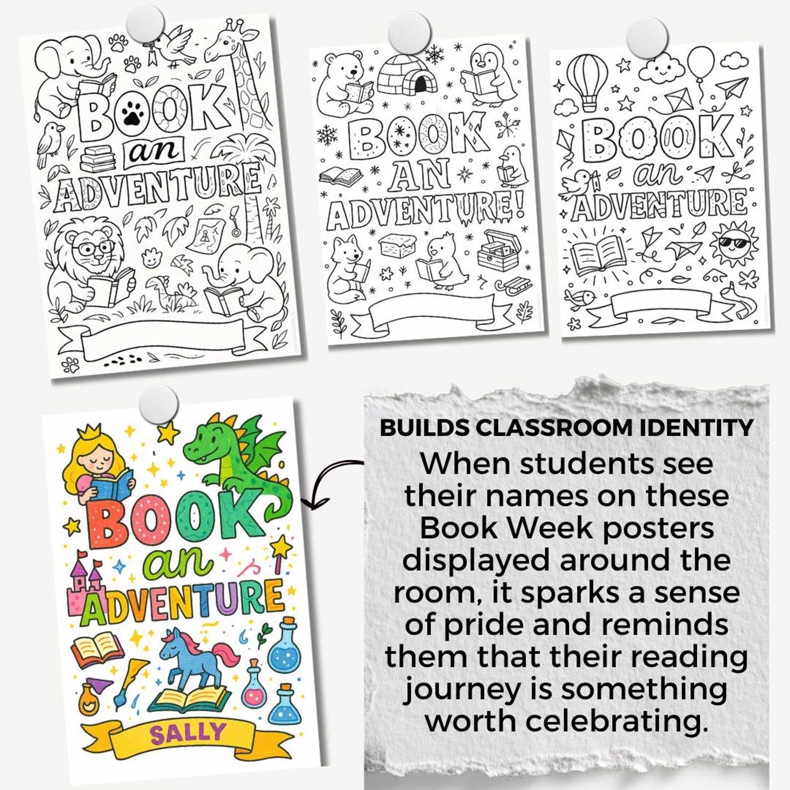 Book Week 2025 Colouring Pages: CBCA Adventure Theme, Classroom ...