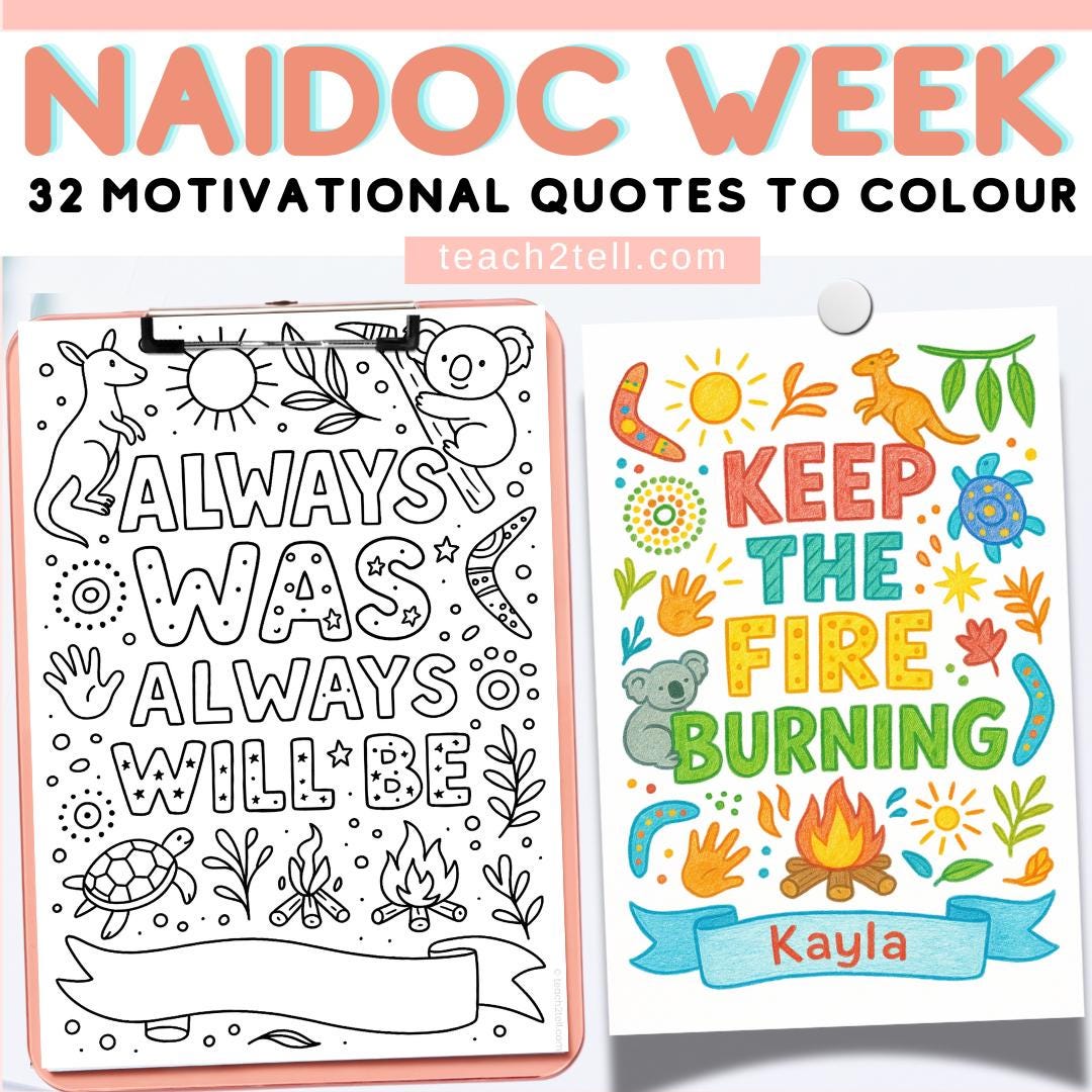 Buy NAIDOC Week 2025 Colouring Pages, Reconciliation Week Posters ...