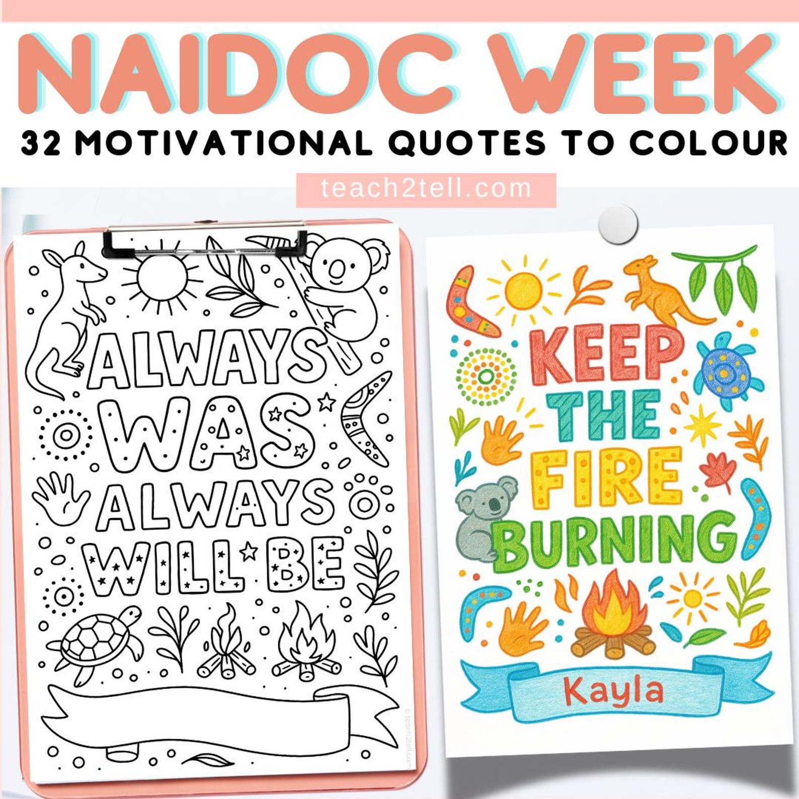 NAIDOC Week Colouring Pages: Aboriginal & Torres Strait Islander Art ...