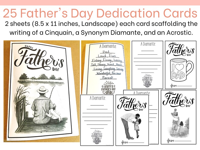 Fathers Day Activity Printable Card, Fathers Day Poem, Fathers Day ...