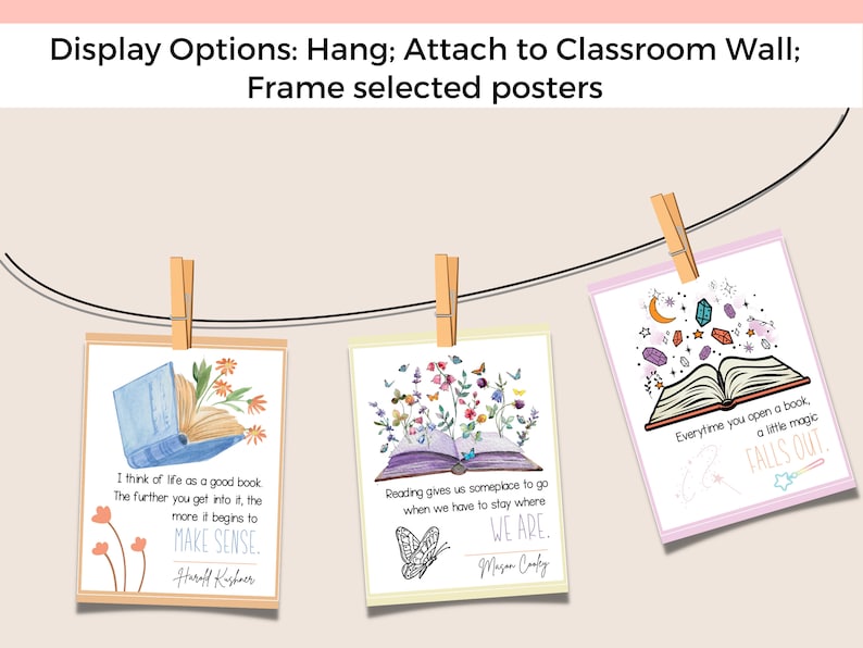 Classroom Decor Reading Posters Library Decor Classroom - Etsy