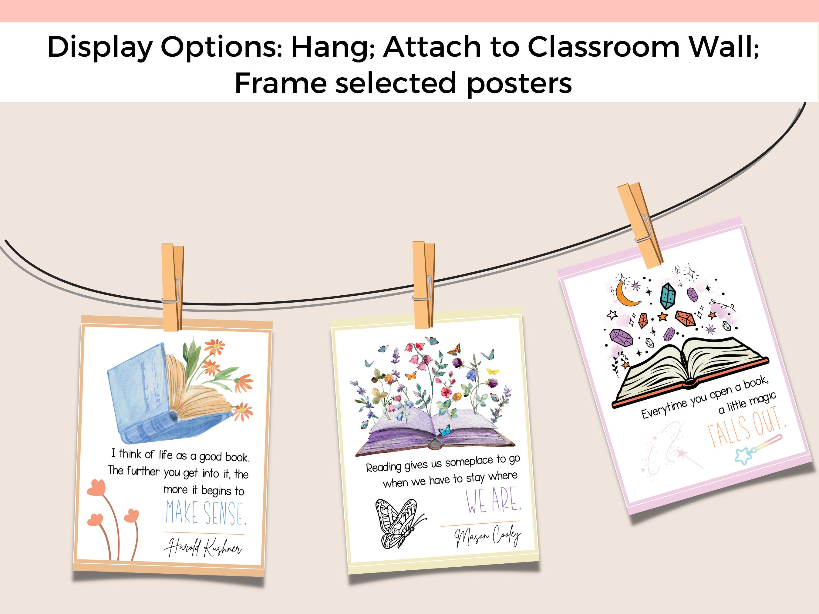 Classroom Decor Reading Posters Library Decor Classroom - Etsy Australia
