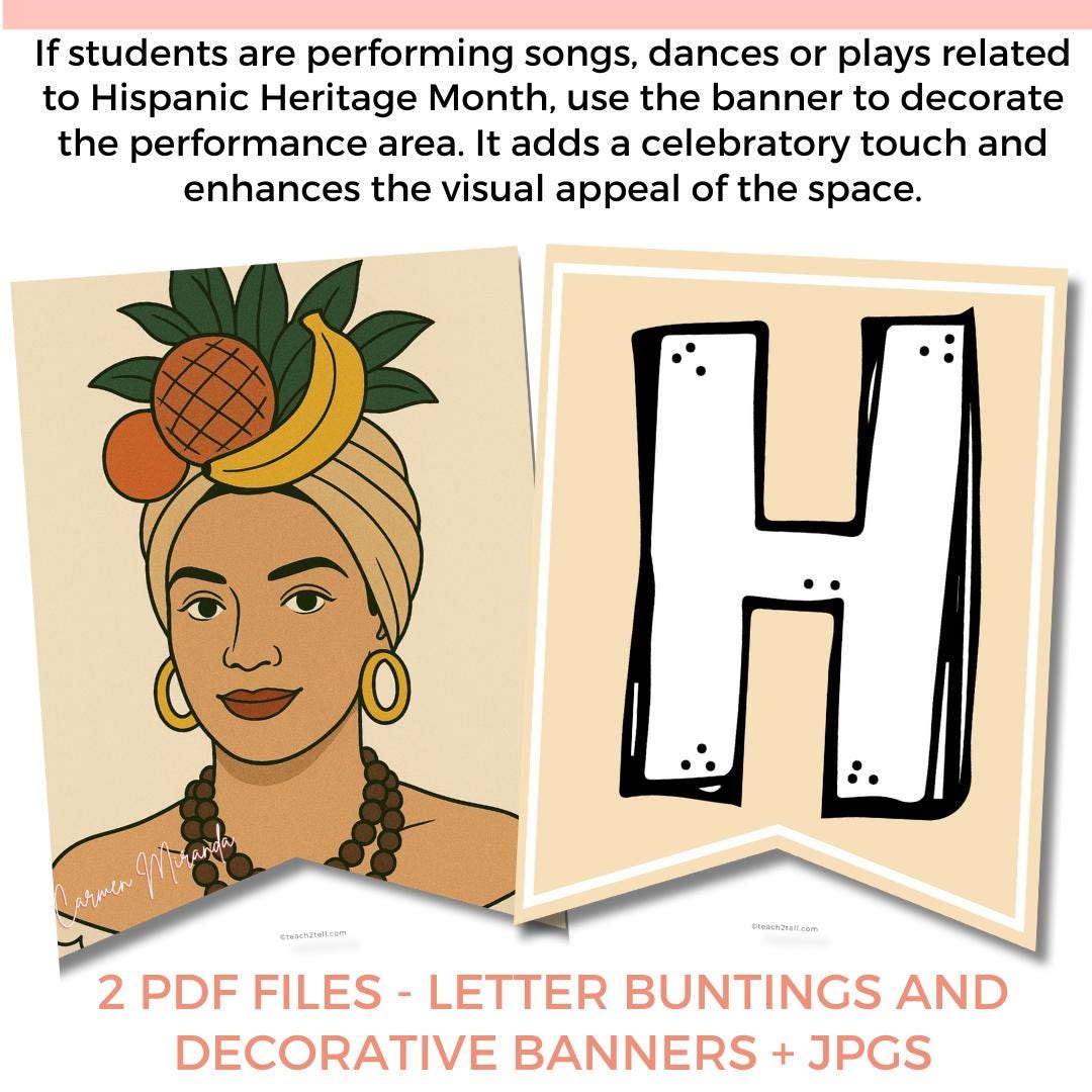 Hispanic Heritage Month Banner – Printable Classroom Decor With 30 ...