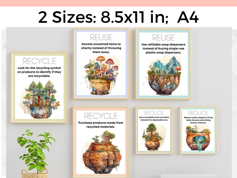 Earth Day Bulletin Board Reduce Reuse Recycle Bulletin Board Posters ...