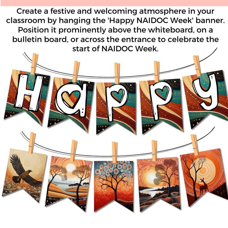 NAIDOC Week Banner: Aboriginal Art Bunting, Classroom Decor (printable ...