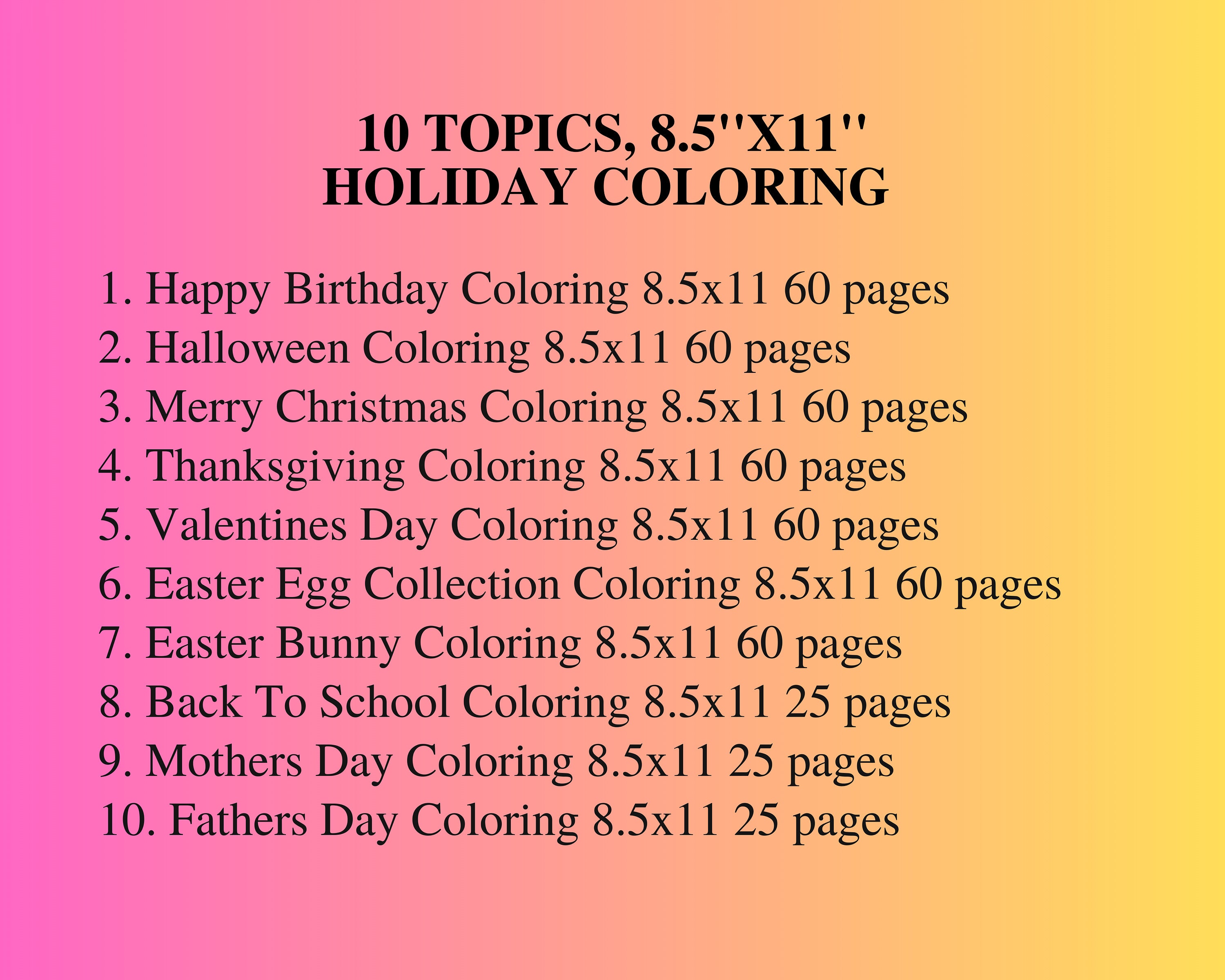 The Mega Design Bundle Coloring Pages Coloring Book 8.5''x11'' 10 ...