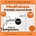 2 Printable Mindfulness Journal Amazon KDP Interior Templates 6''x9'' 8 ...
