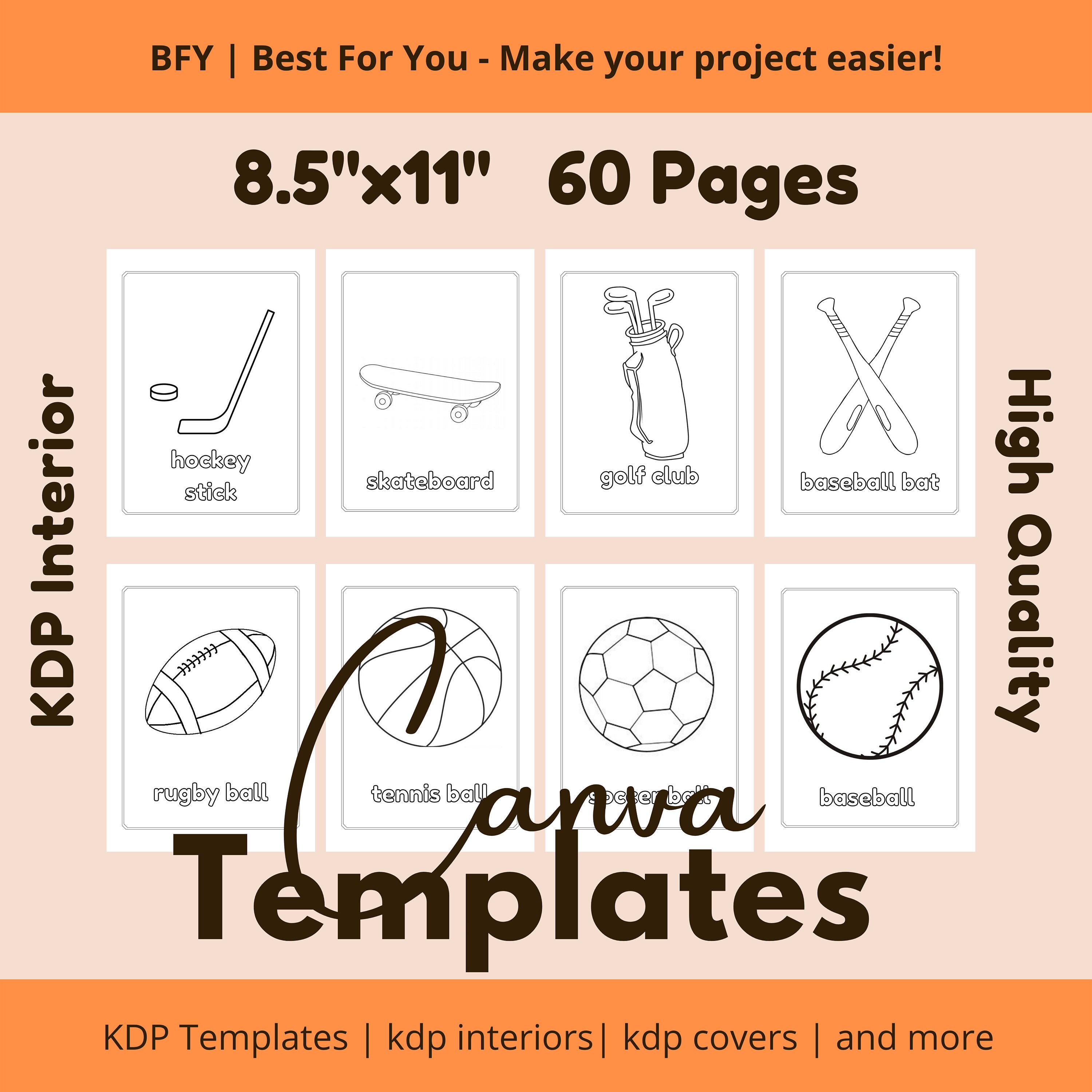 Printable Sport Equipment Coloring Pages for Kids Toddler - Etsy