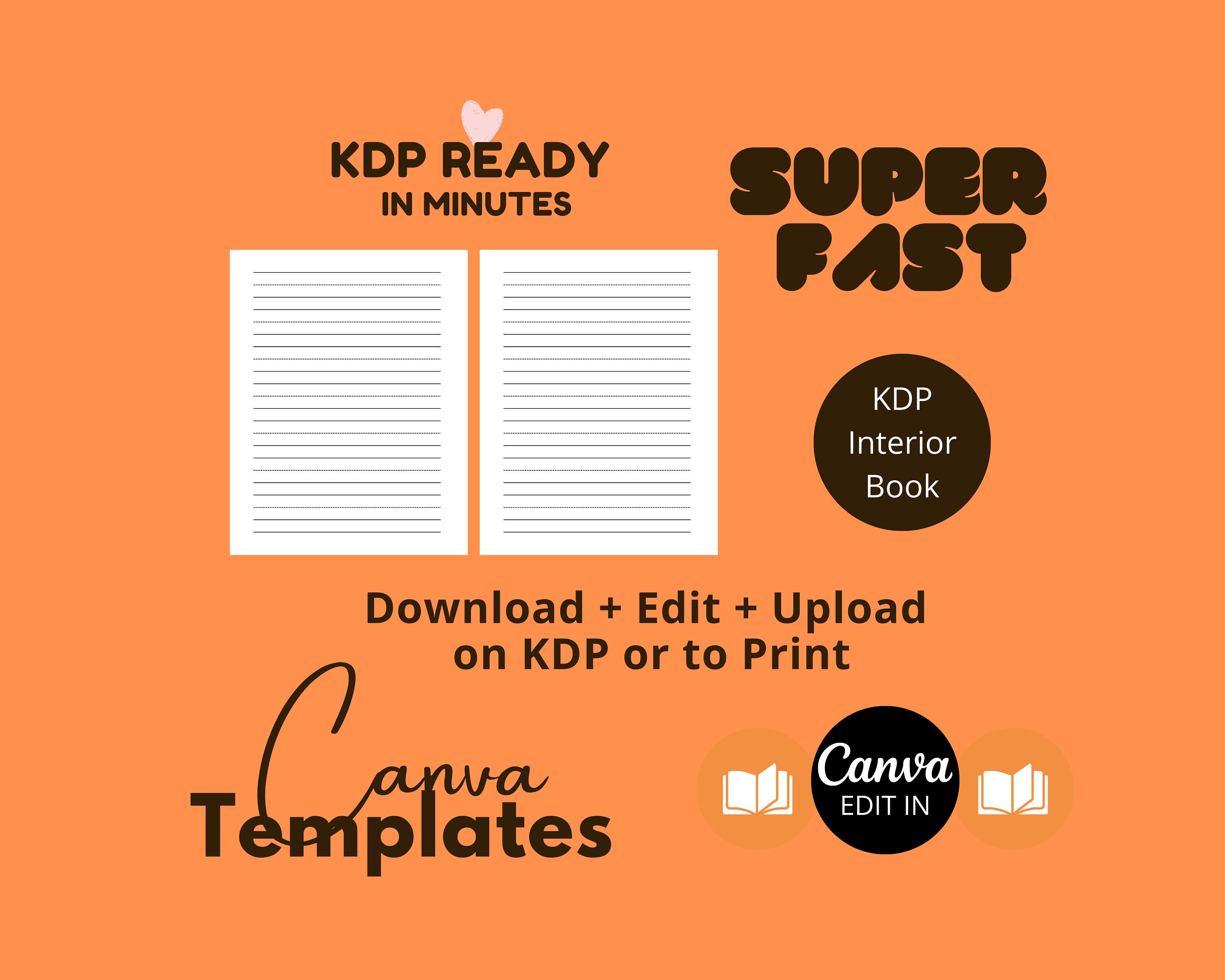 The Mega Design Bundle KDP Book Covers Digital KDP Paperback Book Cover ...