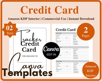 Credit Card Use Log - Etsy