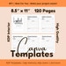 Printable Book Chapter Summary Template Amazon KDP Interiors Bundle 8.5 ...