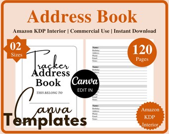 Canva Address Book - Etsy