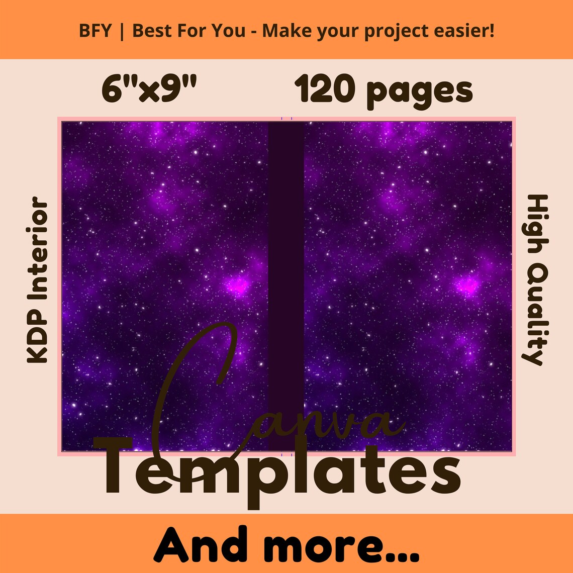 18 Galaxy Book Cover Templates KDP High Quality Book Cover - Etsy