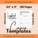 Printable Book Chapter Summary Template Amazon KDP Interiors Bundle 8.5 ...