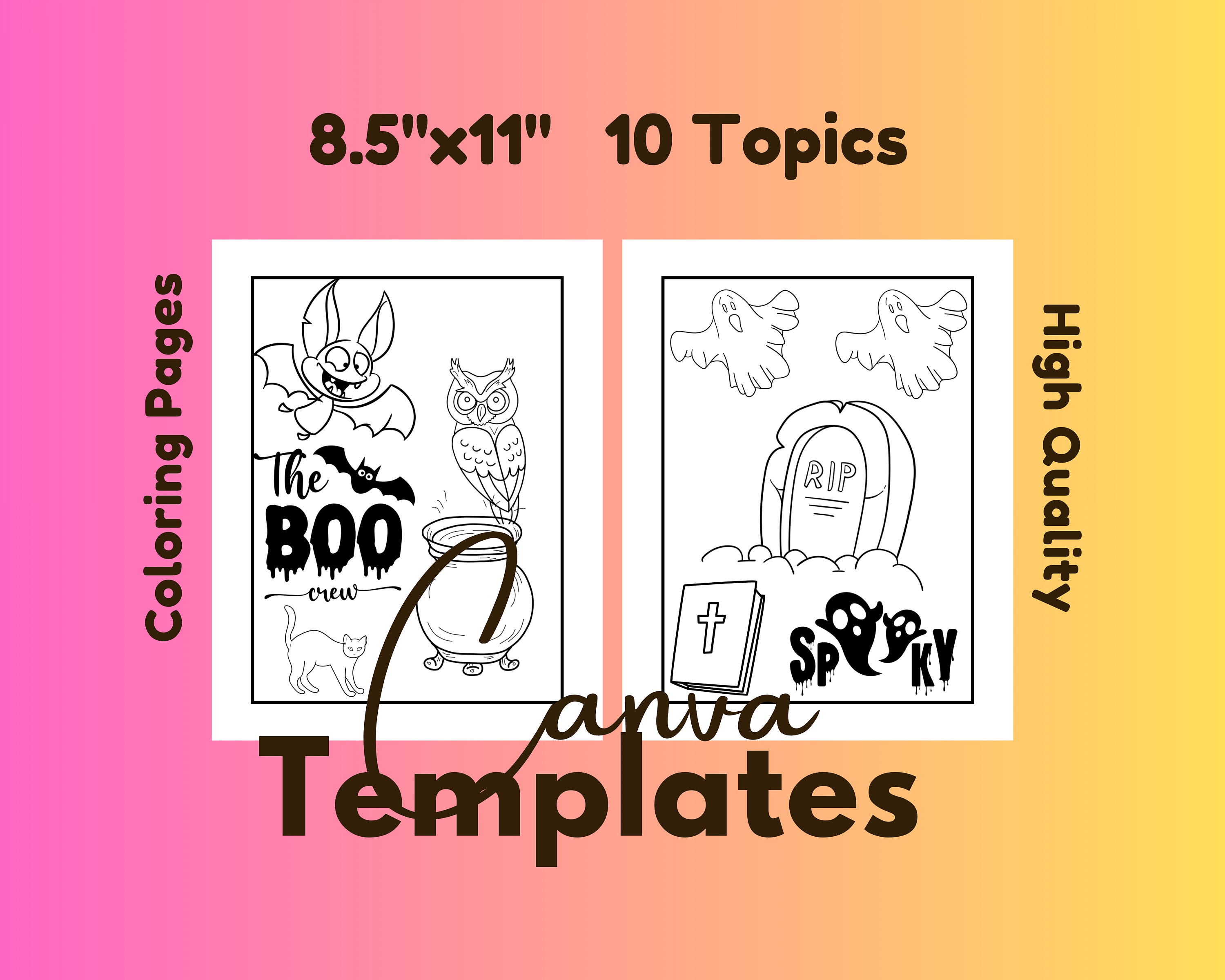 The Mega Design Bundle Coloring Pages Coloring Book 8.5''x11'' 10 ...