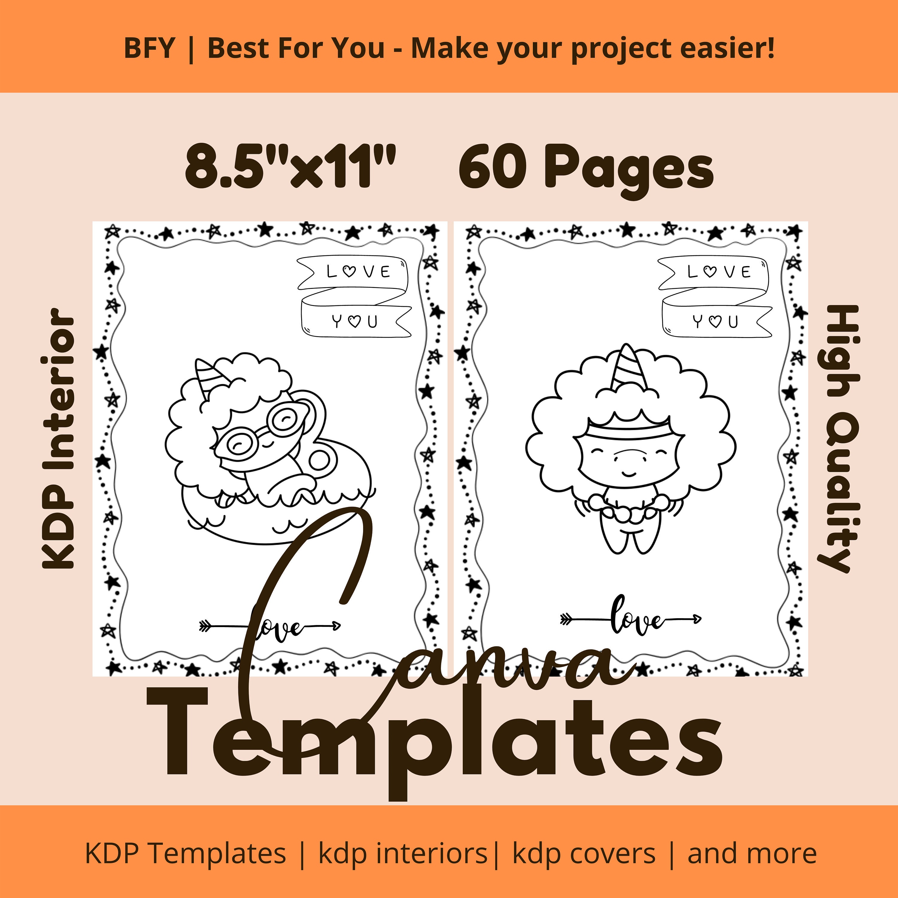 60 Unicorn Coloring Pages Printable Coloring Pages for Kids 8.5x11 60 ...