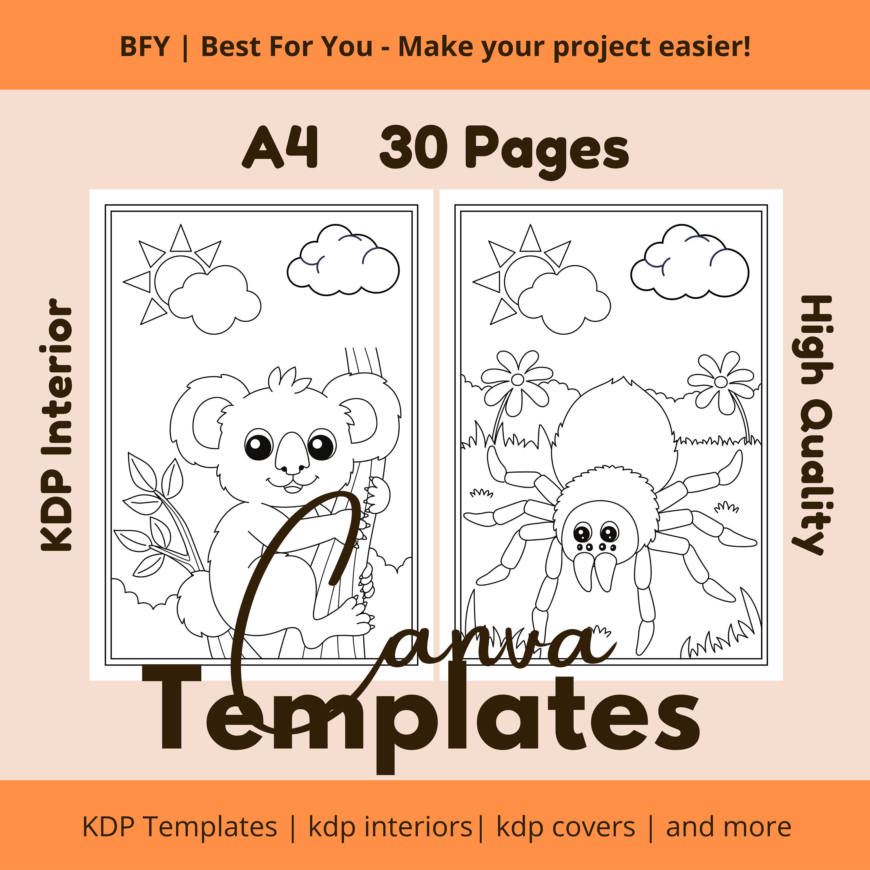 30 Animals I Coloring, Cute Animal Pages Printable Digital Coloring ...