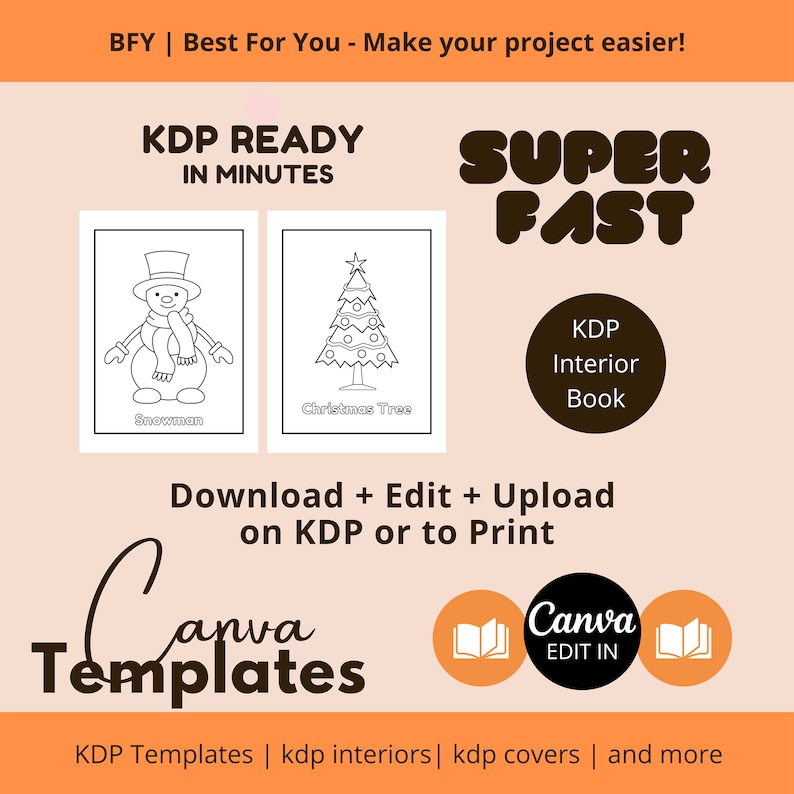 Merry Christmas Coloring Pages Printable Holiday Coloring Book 8.5x11 ...