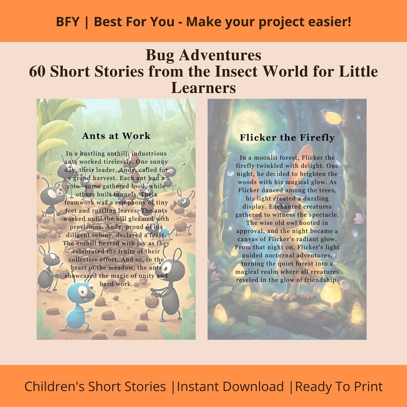 Bug Adventures Animals Tales English Short Stories for Kids Instant ...