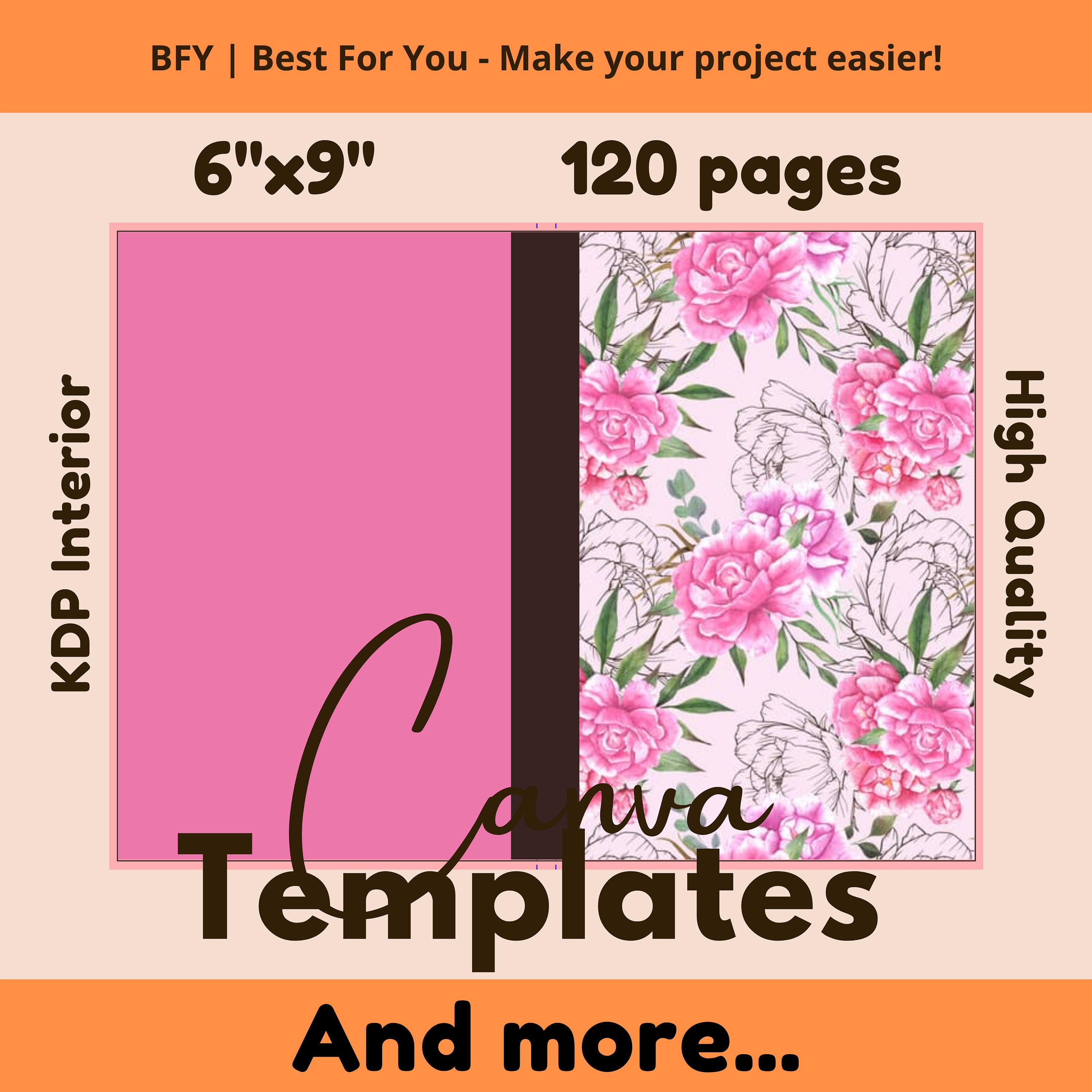 30 Flowers Book Cover Templates KDP High Quality Book Cover Bundle 6 ...