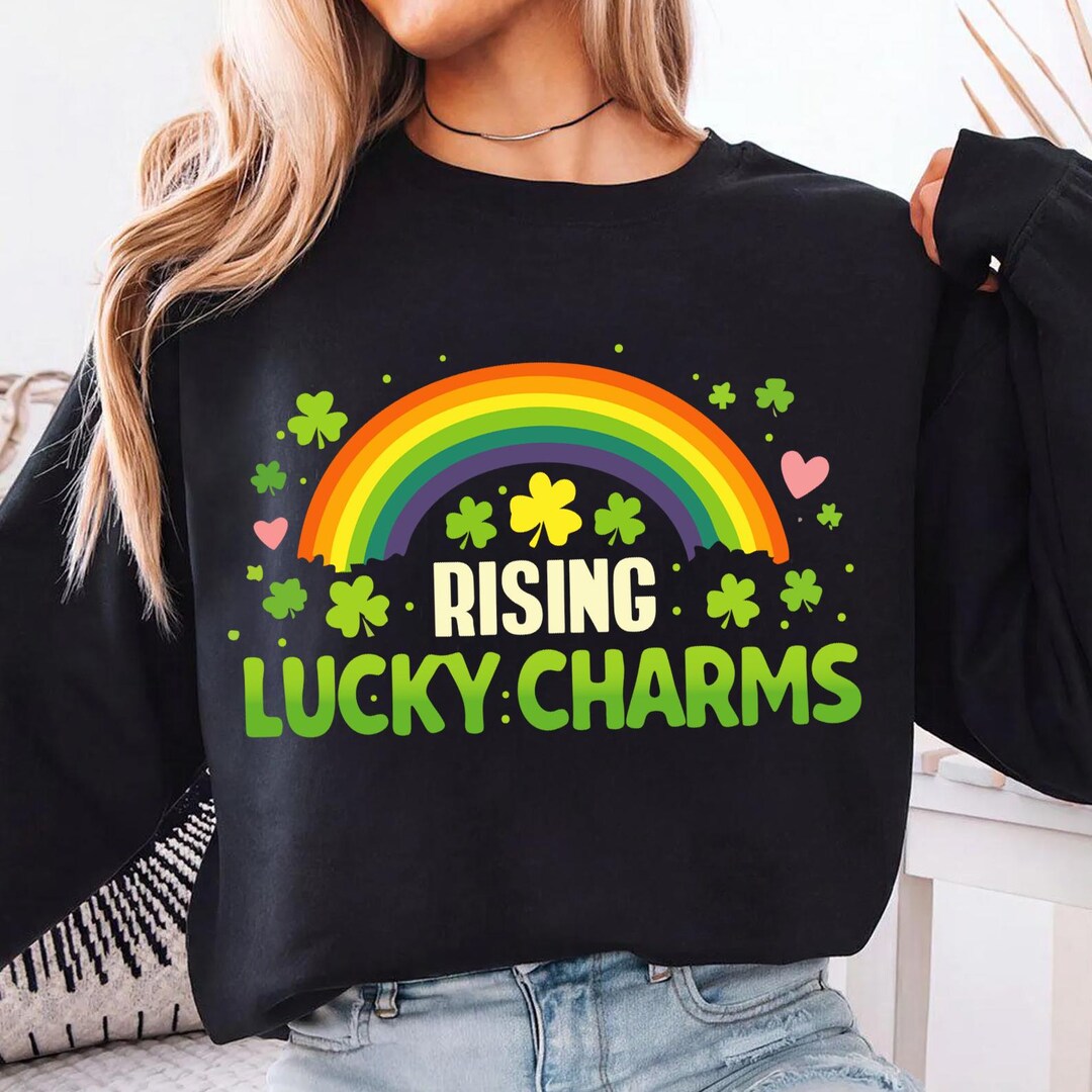 Rising Lucky Charm St Patricks Day Png Irish Mom Shirt Design Mana ...