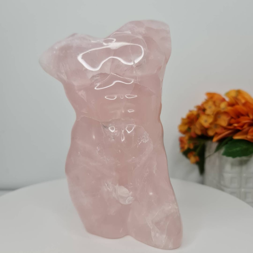 Rose Quartz Man Body 8 Inches - Etsy