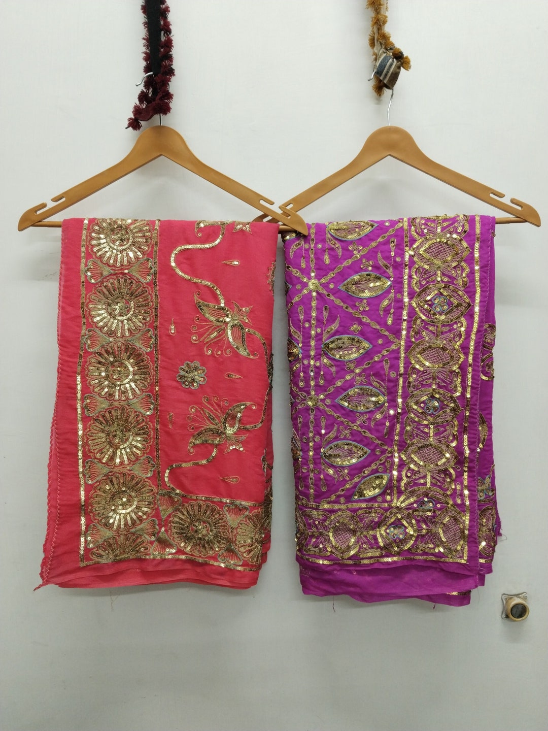 Zardosi Hand Embroidered Vintage Gharchola Saree - Etsy