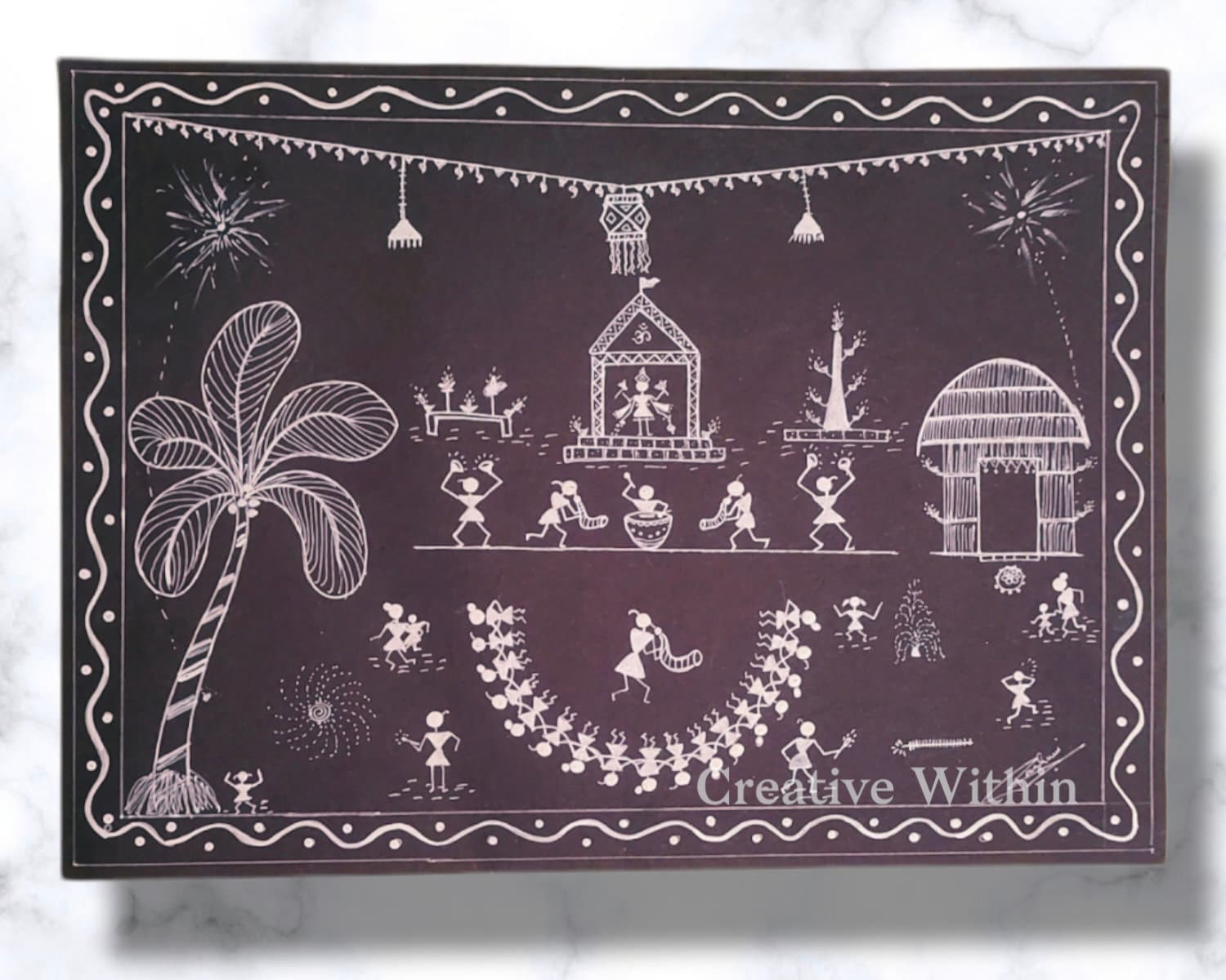 Warli Painting On House Wall at Sandra Wiley blog