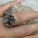 Snake Ring SILVER Interlocking Snakes Serpent Swirl Occult Sacred ...