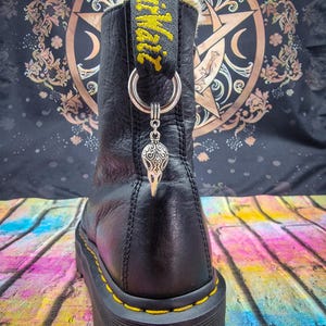 Gothic Alt Plague Doctor Mask Raven Dr Marten Boot Charms Witchy Gift ...