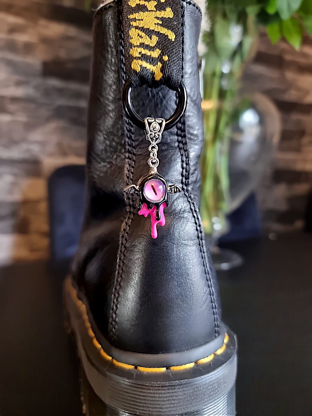Kawaii Monster Eye Boot Charms, purple DM Charms, Doc Martens, Shoe ...