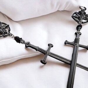 Gothic Baphomet Sword Earrings for Women Vintage Earrings Occult ...