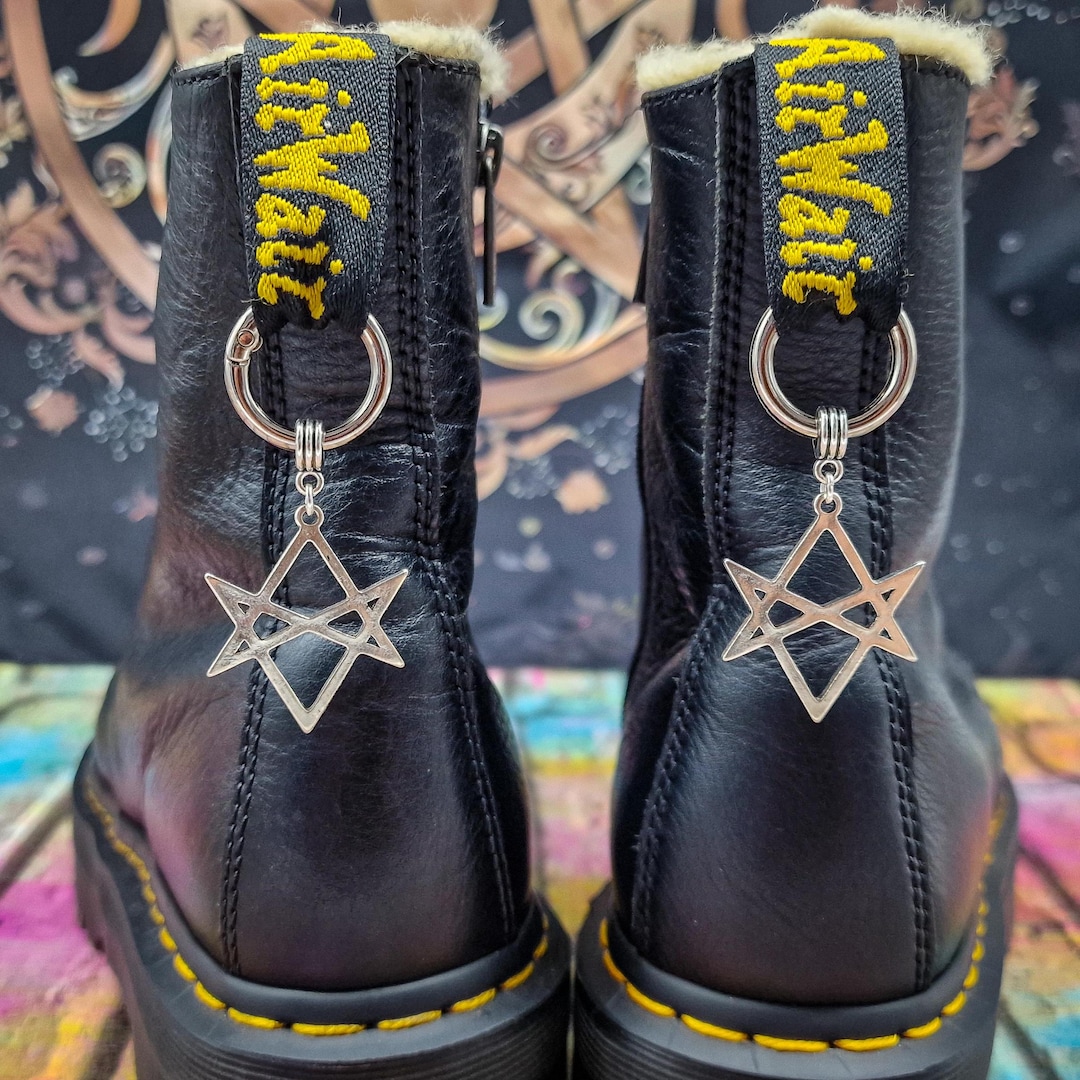Bring Me the Horizon Unicursal Hexagram Boot Charm Doc Marten Pair Boot ...