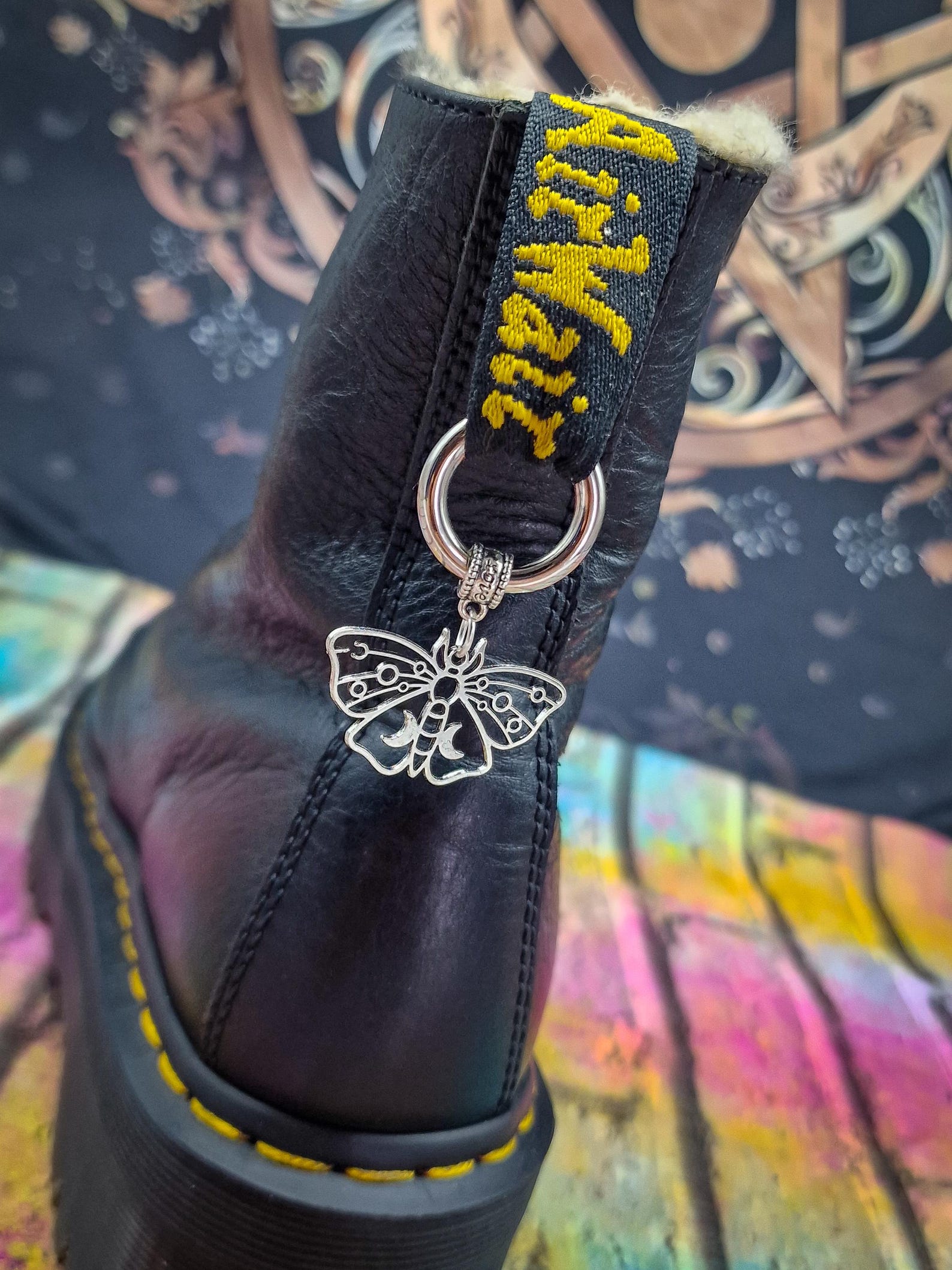 Luna Moth Boot Charms Doc Martens Butterfly Boot Charms Silver Pendants ...