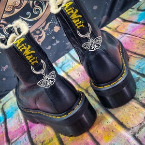 Luna Moth Boot Charms Doc Martens Butterfly Boot Charms Silver Pendants ...