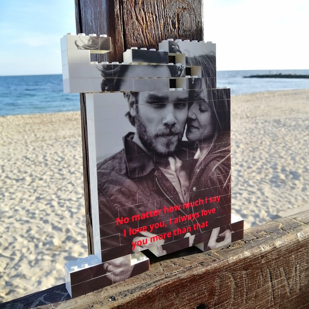 Custom Family Portrait, Personalized Brick Portrait Photograph ...