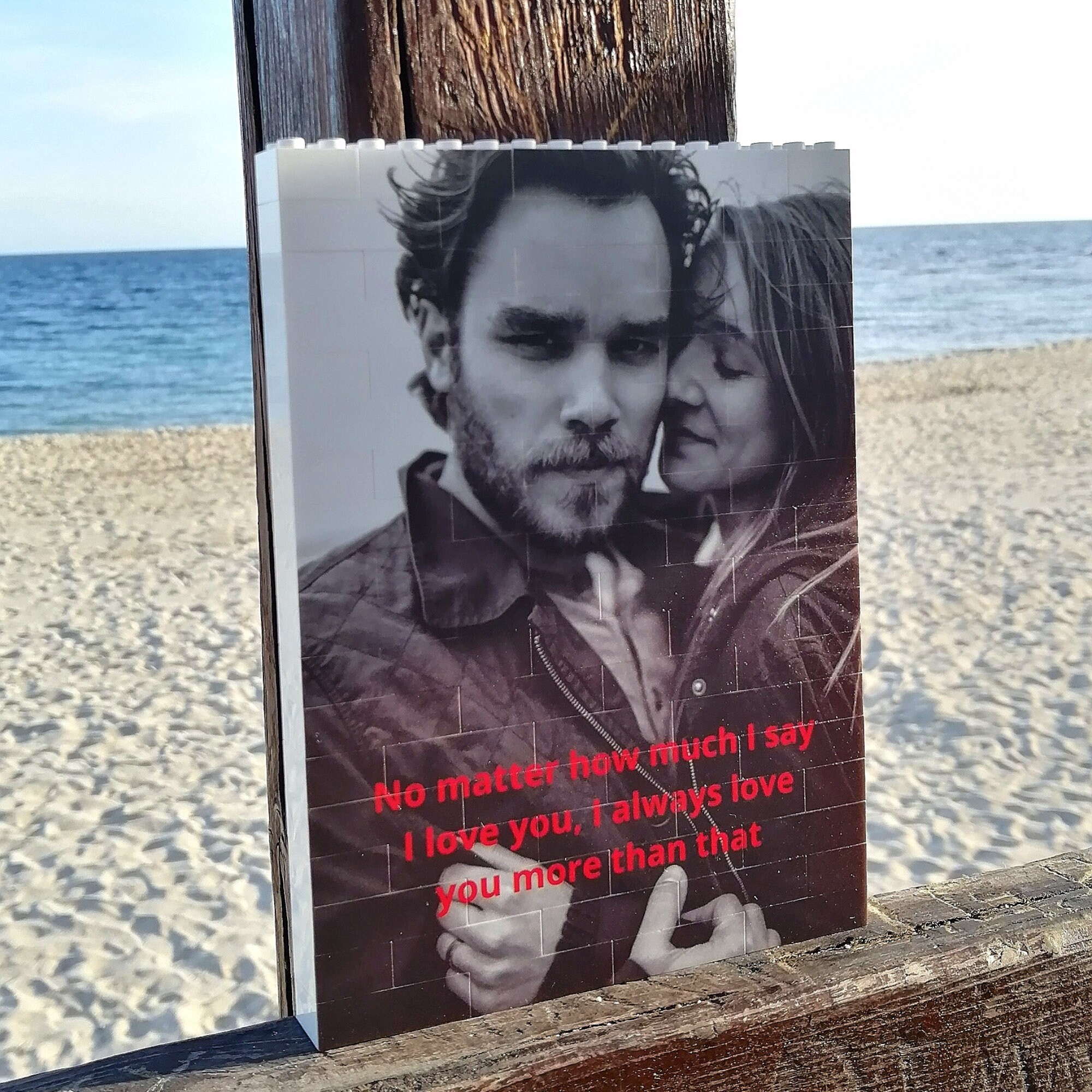 Custom Family Portrait Personalized Brick Portrait - Etsy