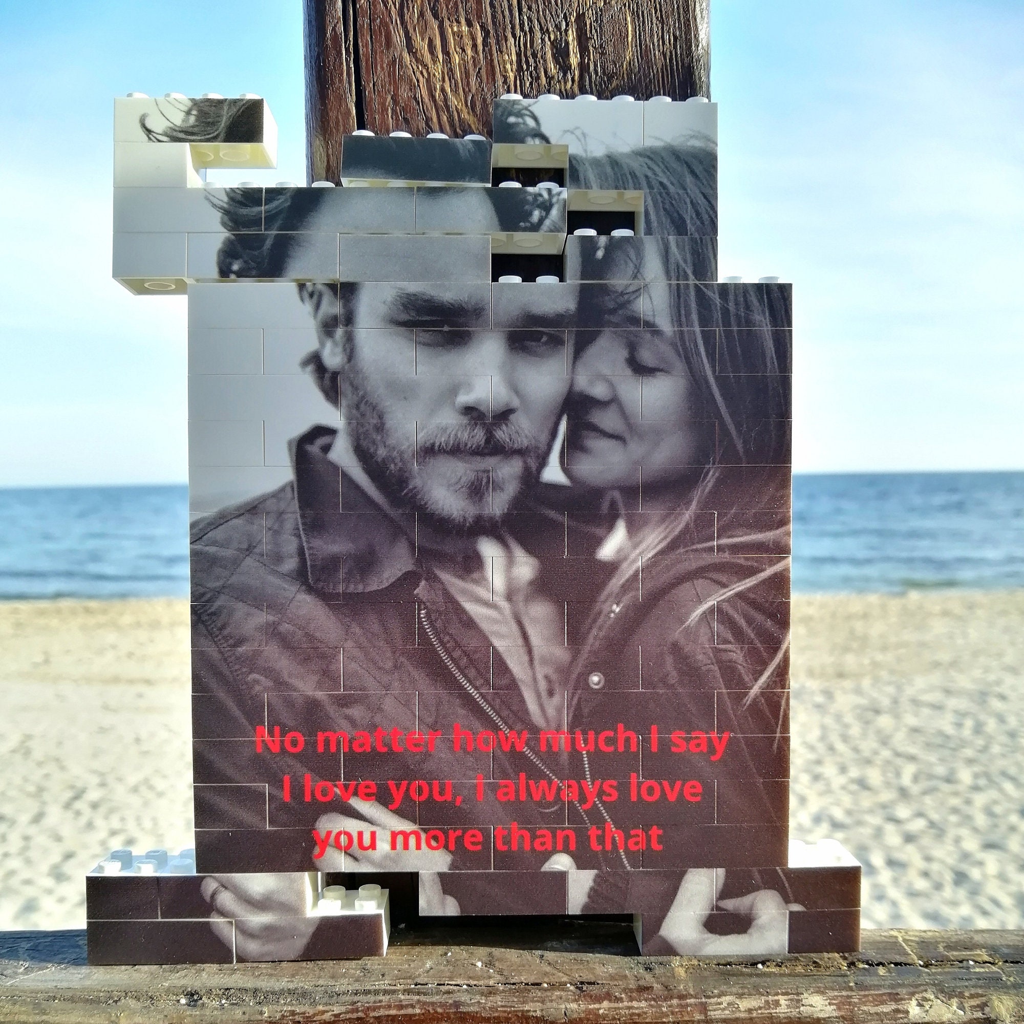 Custom Family Portrait Personalized Brick Portrait - Etsy