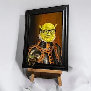 Danny 'sir Shrekito' Devito X Shrek Renaissance Painting Print Wall Art ...