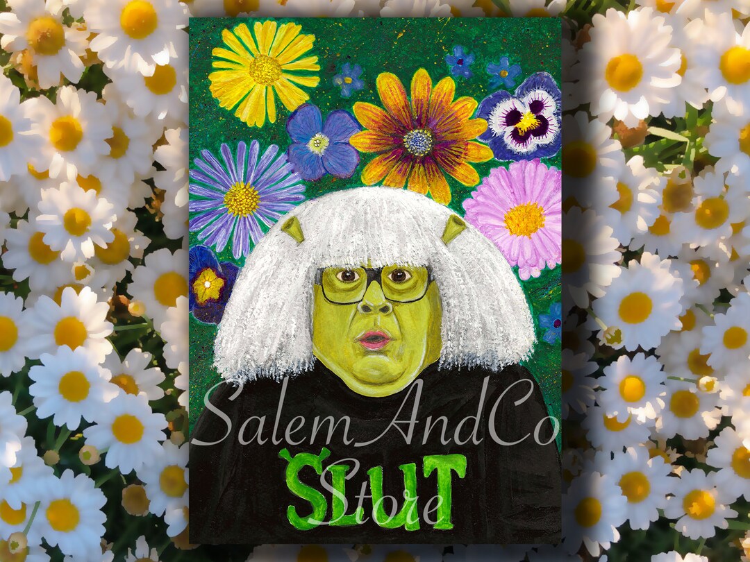 Danny 'shrongo' Devito X Shrek Ongo Gablogian Meme Painting Print Wall ...